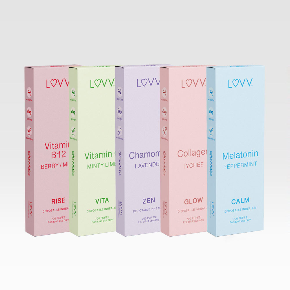 Vitamin Inhalers - Variety Sampler 5-pack Combo - LUVV Labs